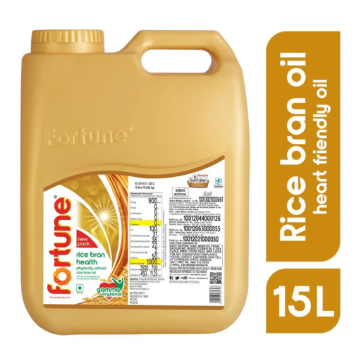 Fortune Health Refined Rice Bran Oil – 15 Ltr Jar – UDP Market