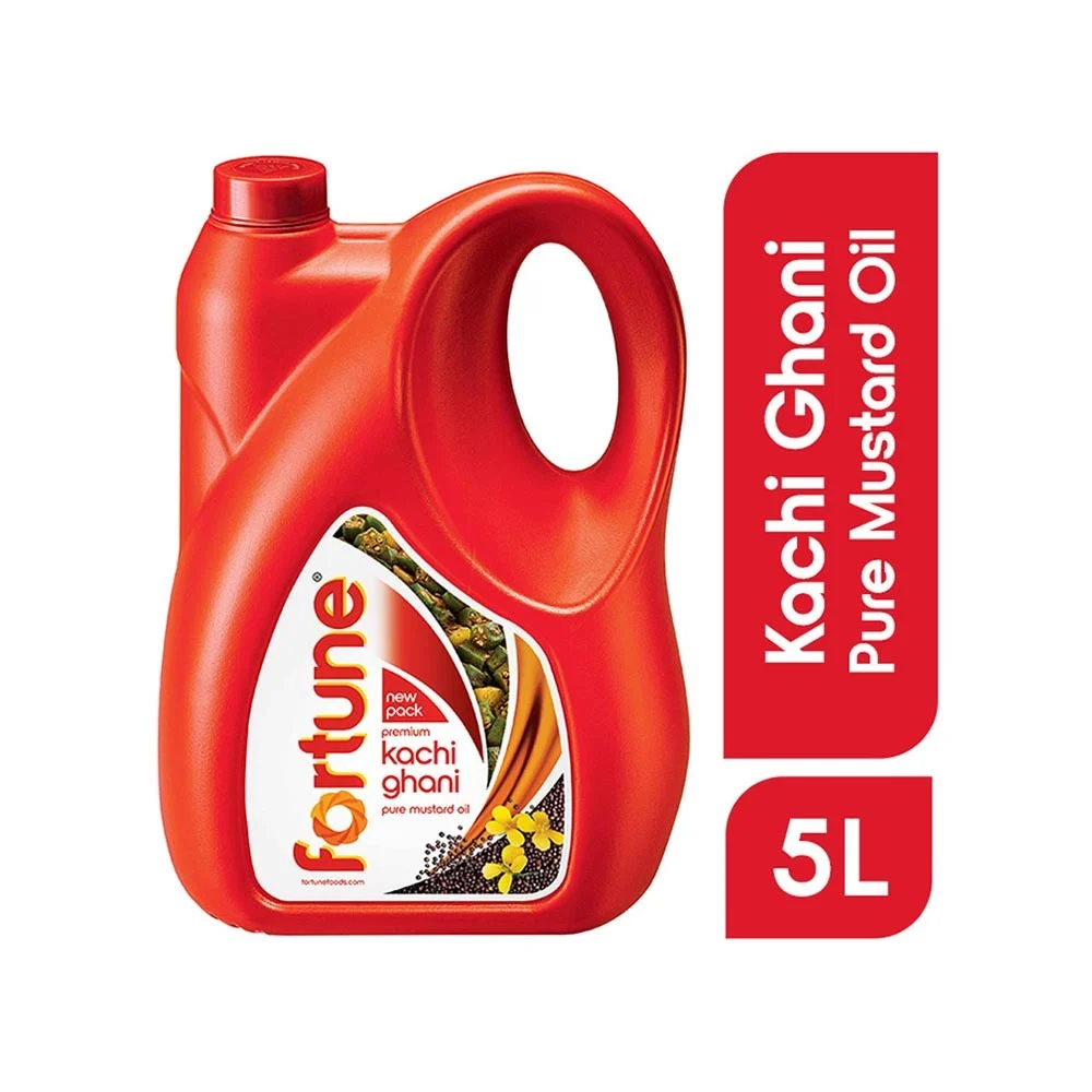 Fortune Premium Kachi Ghani Pure Mustard Oil – 5 Ltr Jar – UDP Market