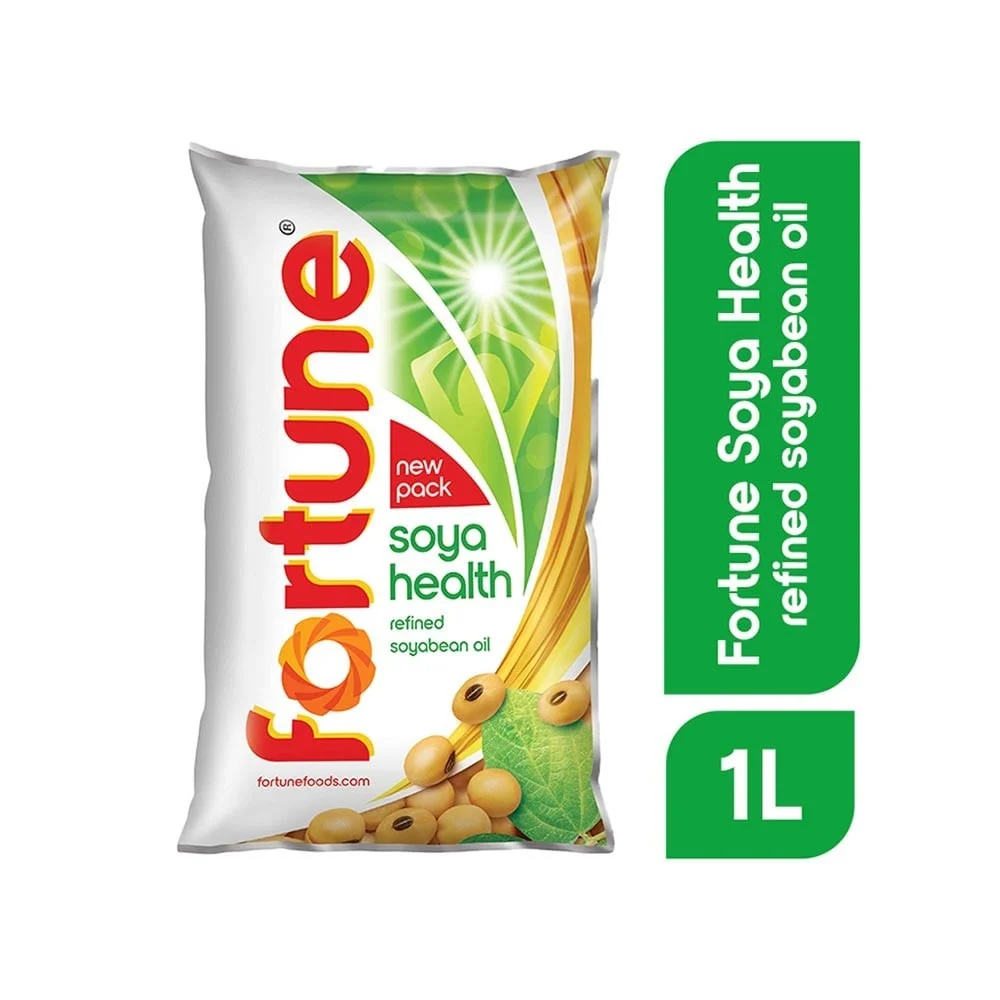 Fortune Soya Health Refined Soyabean Oil – 1 Ltr Pouch – UDP Market